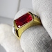 6.20 Carat Natural Ruby Ring/handmade Birthstone Ring for Men Women/925 ...
