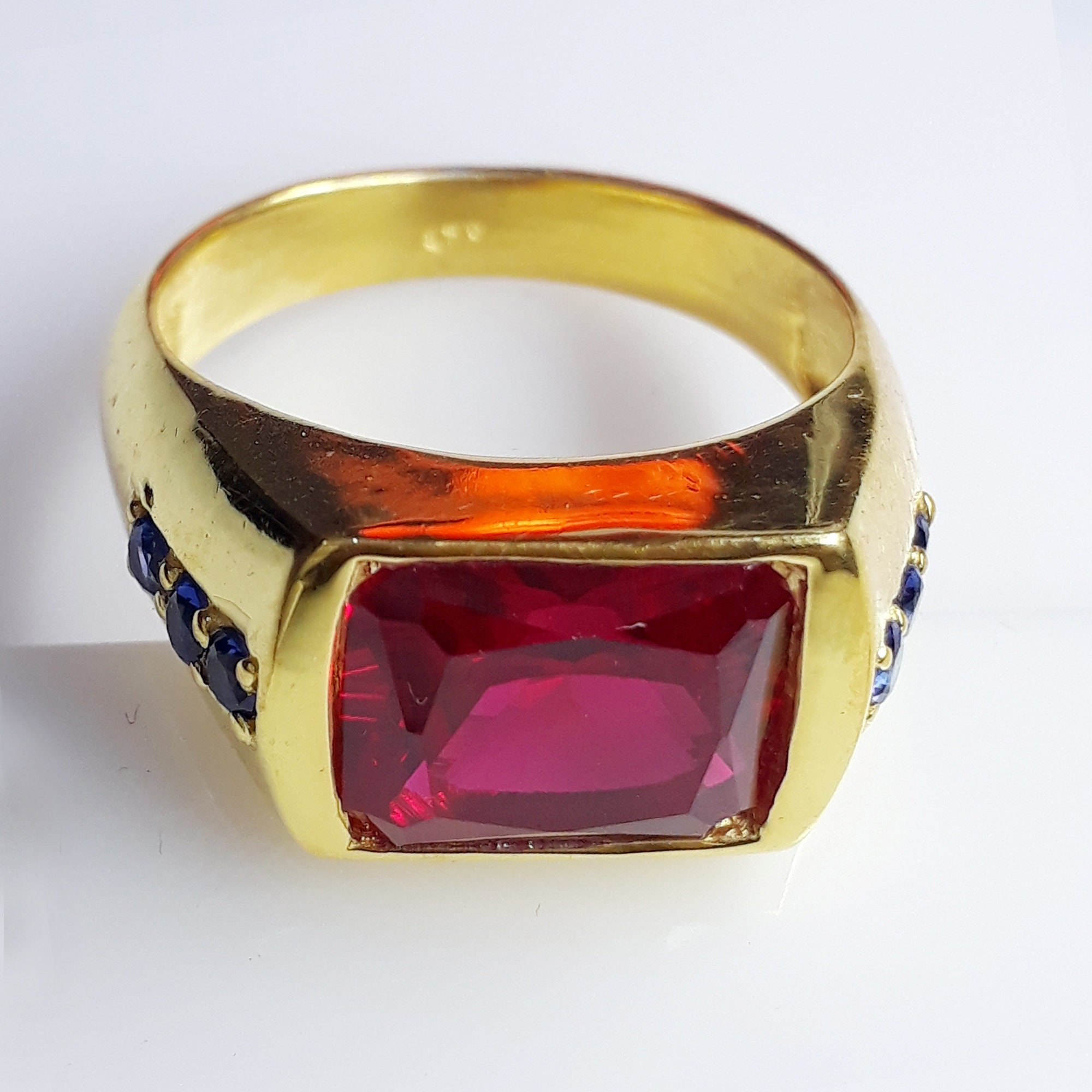 6.20 Carat Natural Ruby Ring/handmade Birthstone Ring for Men Women/925 ...