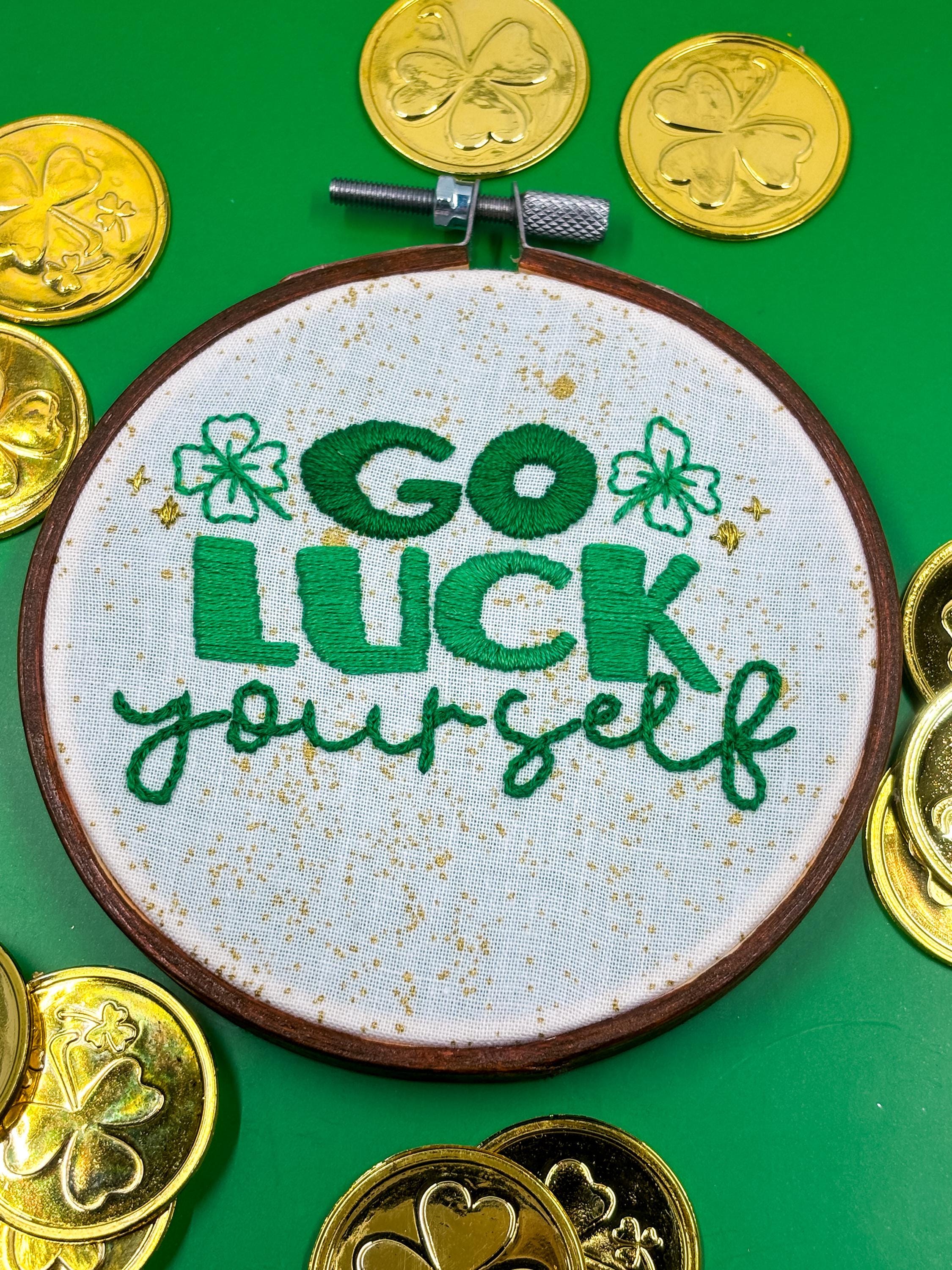 Go Luck Yourself Embroidery - Etsy