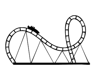 Roller Coaster Svg - Etsy UK