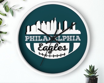 Philadelphia Eagles Clock - Etsy