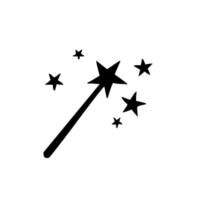 Magic Wand Svg Witch Svg Svg Files Cricut Clipart Cricut - Etsy