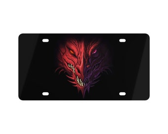 Front License Plate Designs Dragon - Etsy
