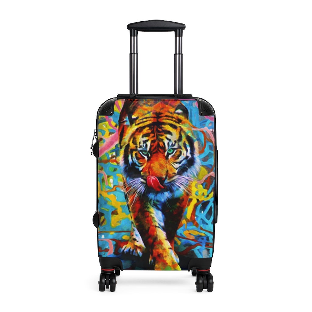 Tiger Suitcase, Cabin Suitcase, custom suitcase, travel bag, luggage ...