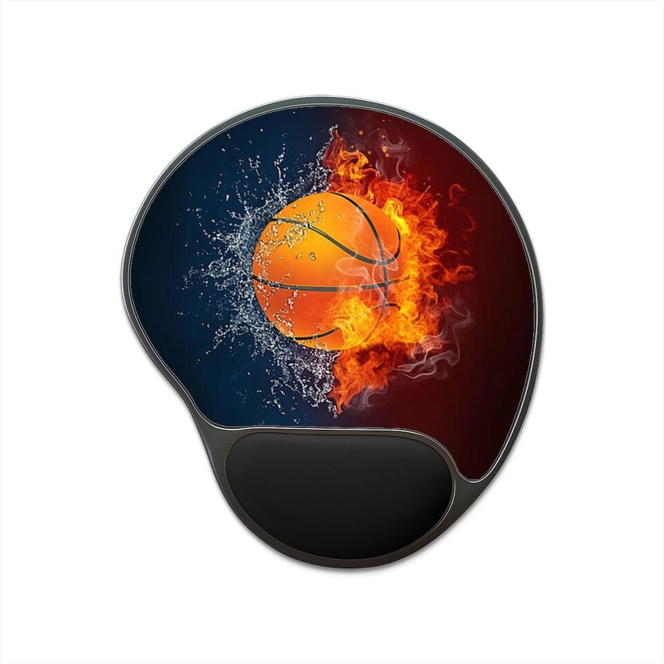 Basketball Mouse Pad With Wrist Rest Designed & Sold By Silver Other Telugu