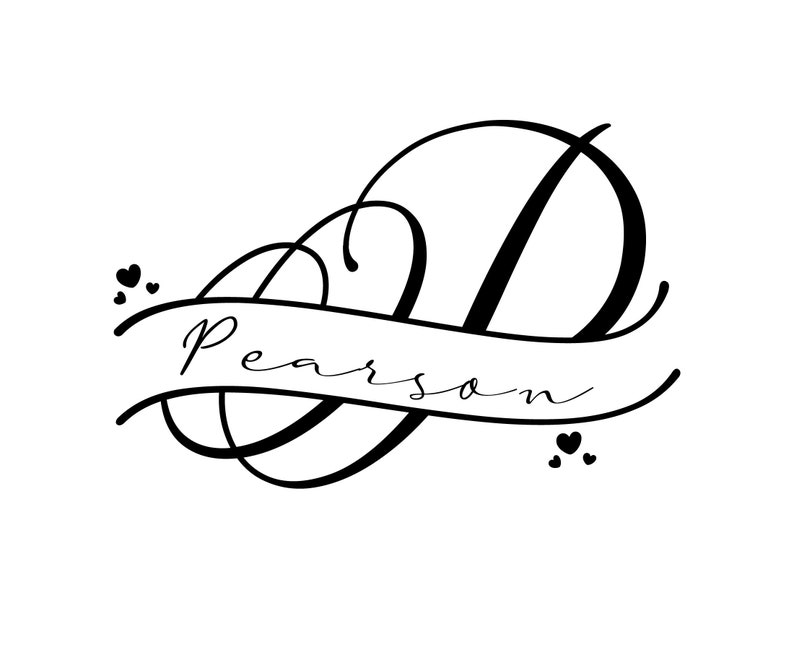 Custom Monogram SVG Name Svg Clipart Cricut SVG | Etsy