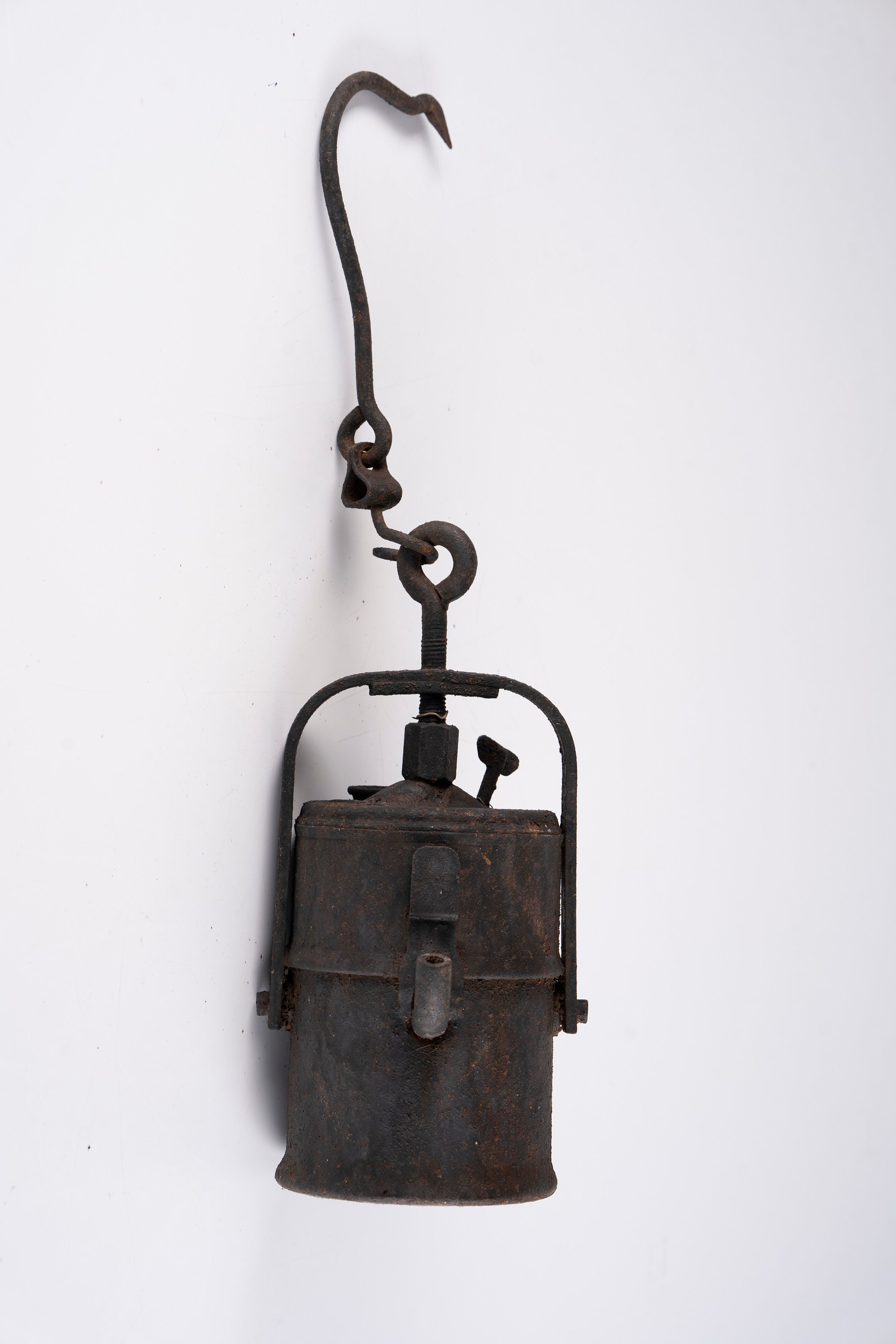 Old Carbide Mining Lamp - Etsy