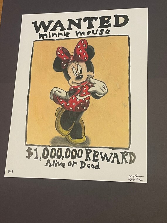 Wanted Sign for Minnie Mouse - Etsy
