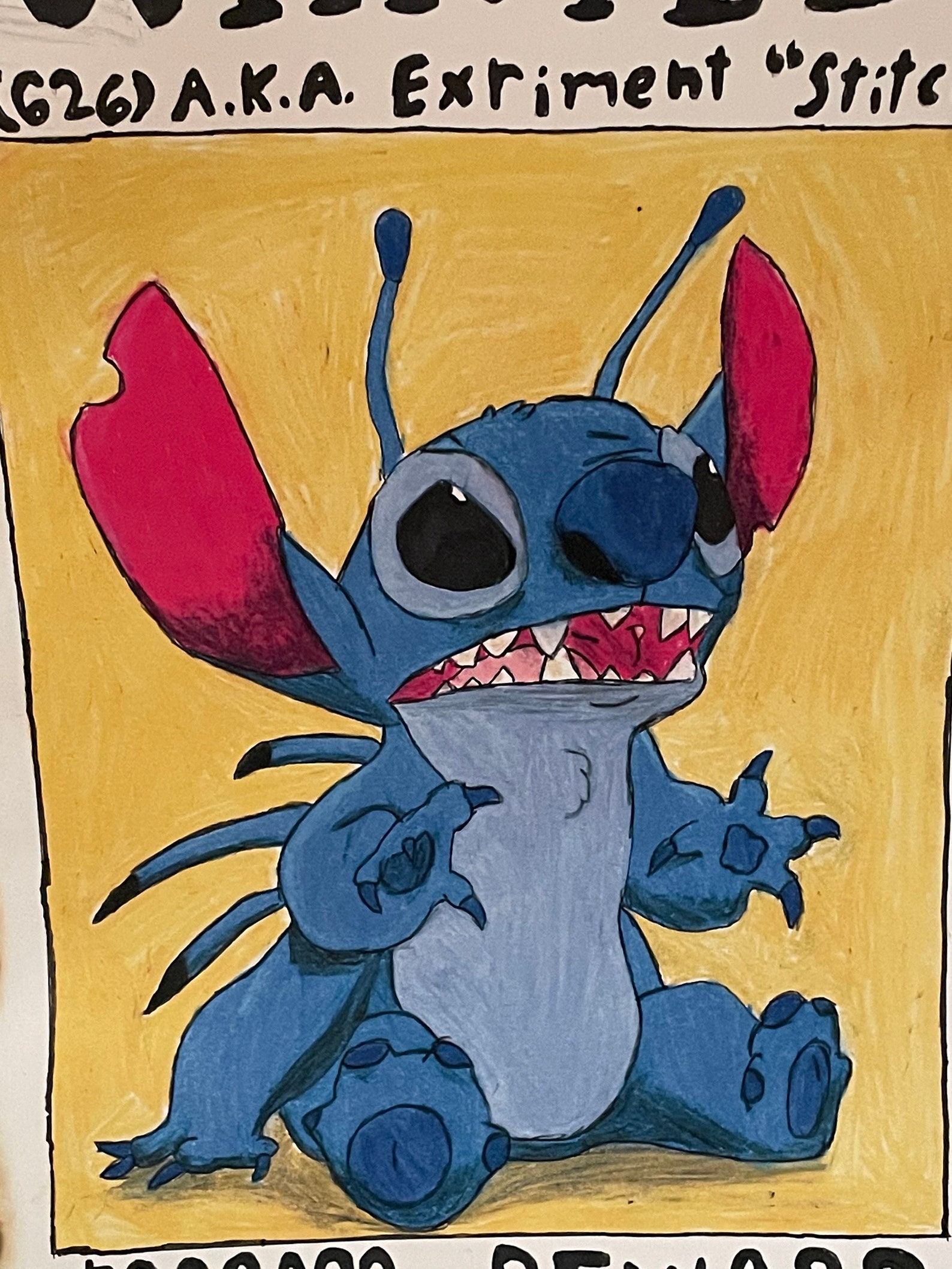 Wanted Sign for Stitch: Poster Size - Etsy UK