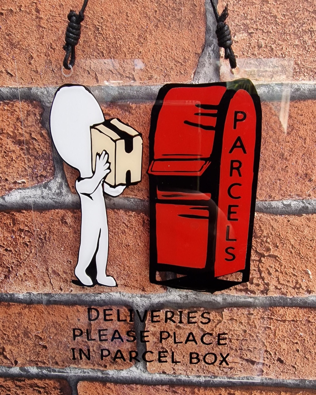 Porch Door Sign Deliveries please Place in Parcel Box - Etsy