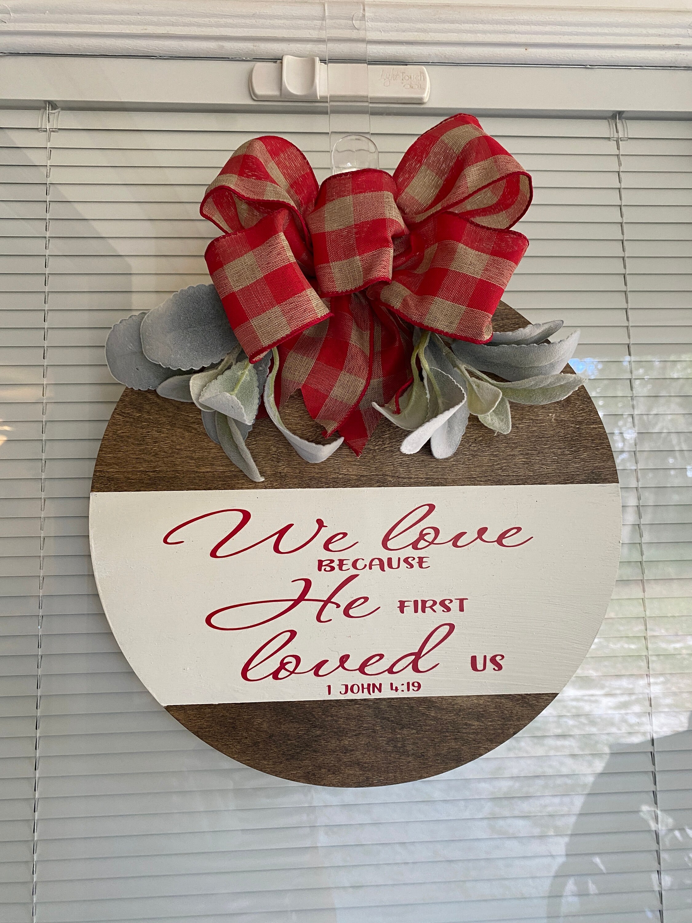 Front Door Decor / Bible Verse Hanger / Year Round Decor / Door Hanger ...