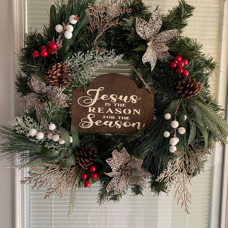Christian Wreath - Etsy