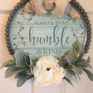 Be Humble and Kind Door Hanger - Etsy
