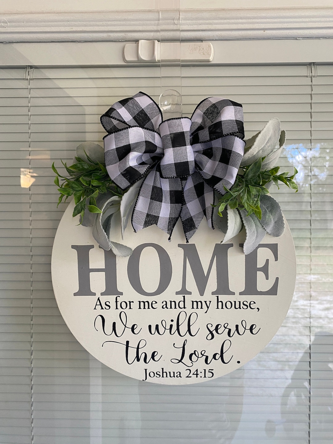 Front Door Decor / Bible Verse Hanger / Year Round Decor / Door Hanger ...