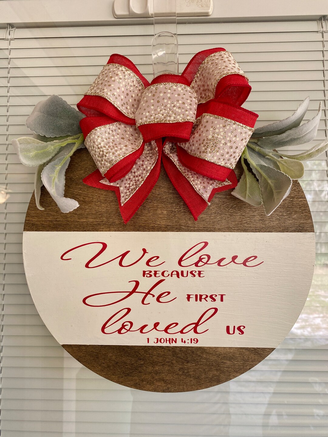 Front Door Decor / Bible Verse Hanger / Year Round Decor / Door Hanger ...