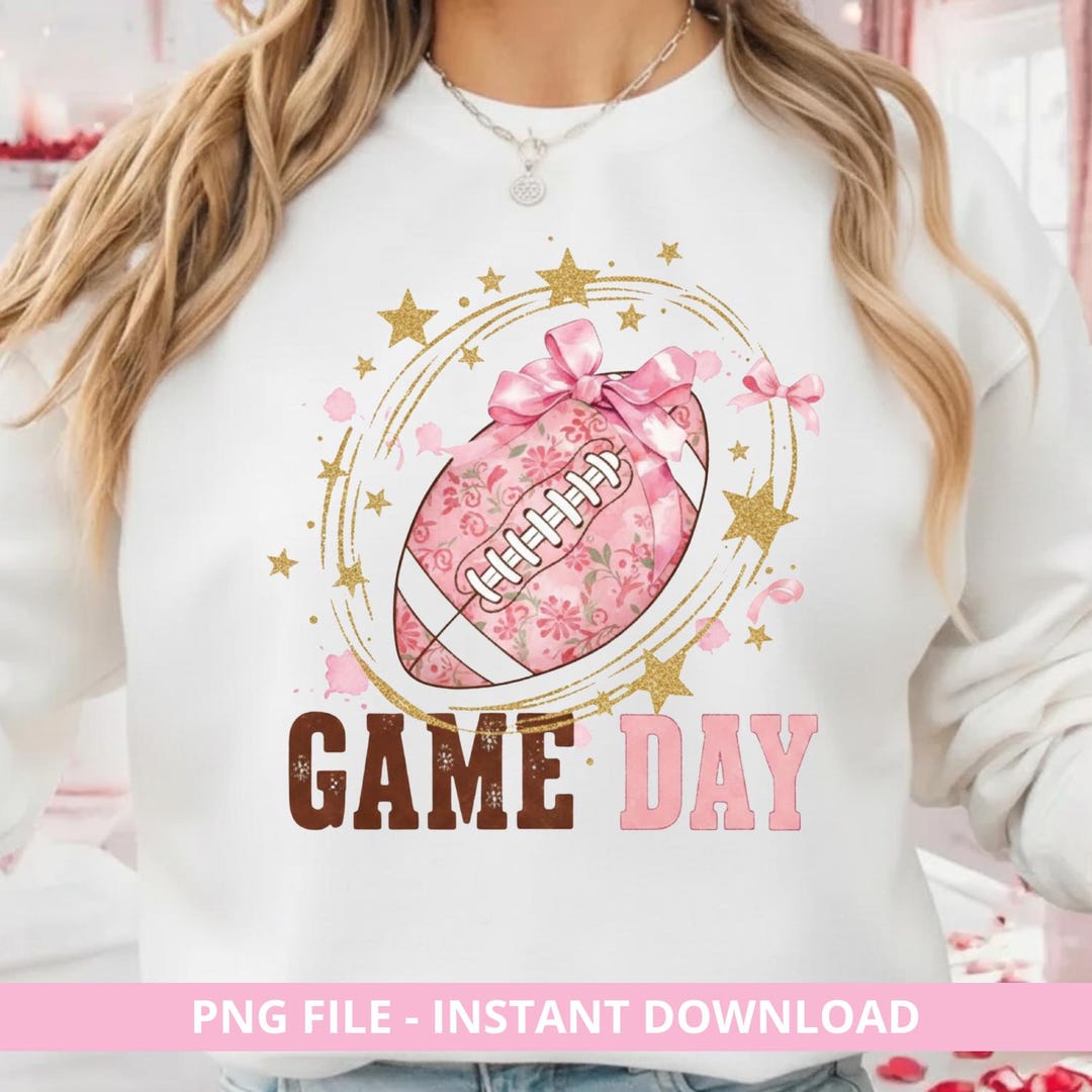 Game Day Football PNG | American Football Clip Art | Sports Sublimation ...