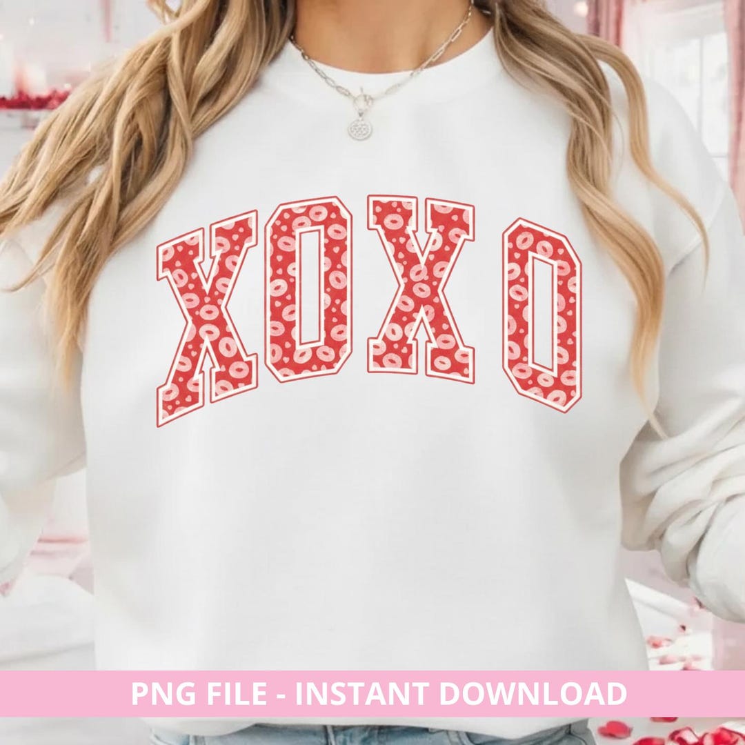 XOXO PNG | Valentine’s Day PNG | Love Quote Sublimation | Cute Heart ...