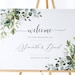 Boho Greenery Wedding Welcome Sign Template With Eucalyptus • INSTANT ...