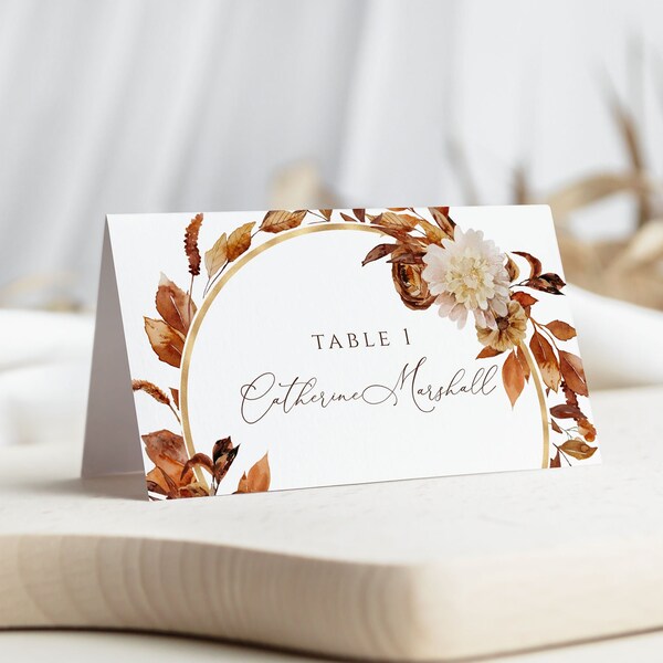 Autumn Place Cards - Etsy