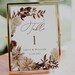 Fall Floral Wedding Table Numbers Template (editable, Digital) - Etsy