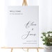 Minimalist Welcome Sign Wedding, Welcome Wedding Sign, Editable ...