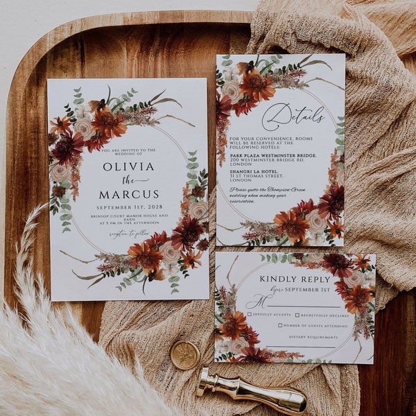 Fall Invitations - Etsy