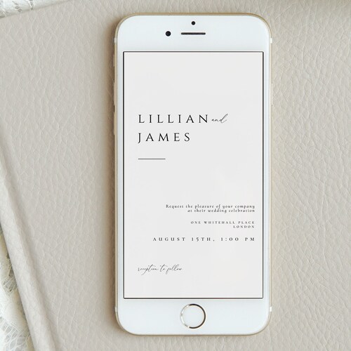 Wedding E-vite Template Digital Wedding Invitation Instant - Etsy
