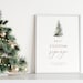 Editable Printable Christmas Tree Custom Sign Template - Etsy