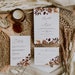 BOHO Fall Wedding Invitation Template, Autumn Leaves and Greenery ...
