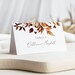 Fall Table Name Cards, Rustic Name Signs, Autumn Wedding Table Signs ...