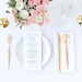 4x9 Printable Menu Card Minimalist Wedding Menu Bridal - Etsy