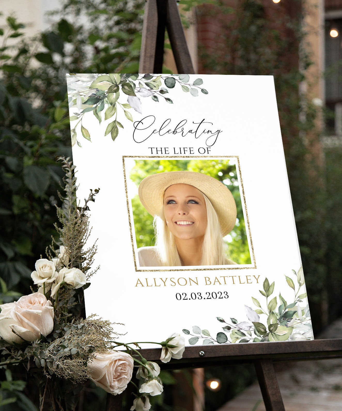 Editable Funeral Welcome Sign Template Memorial Sign Funeral - Etsy