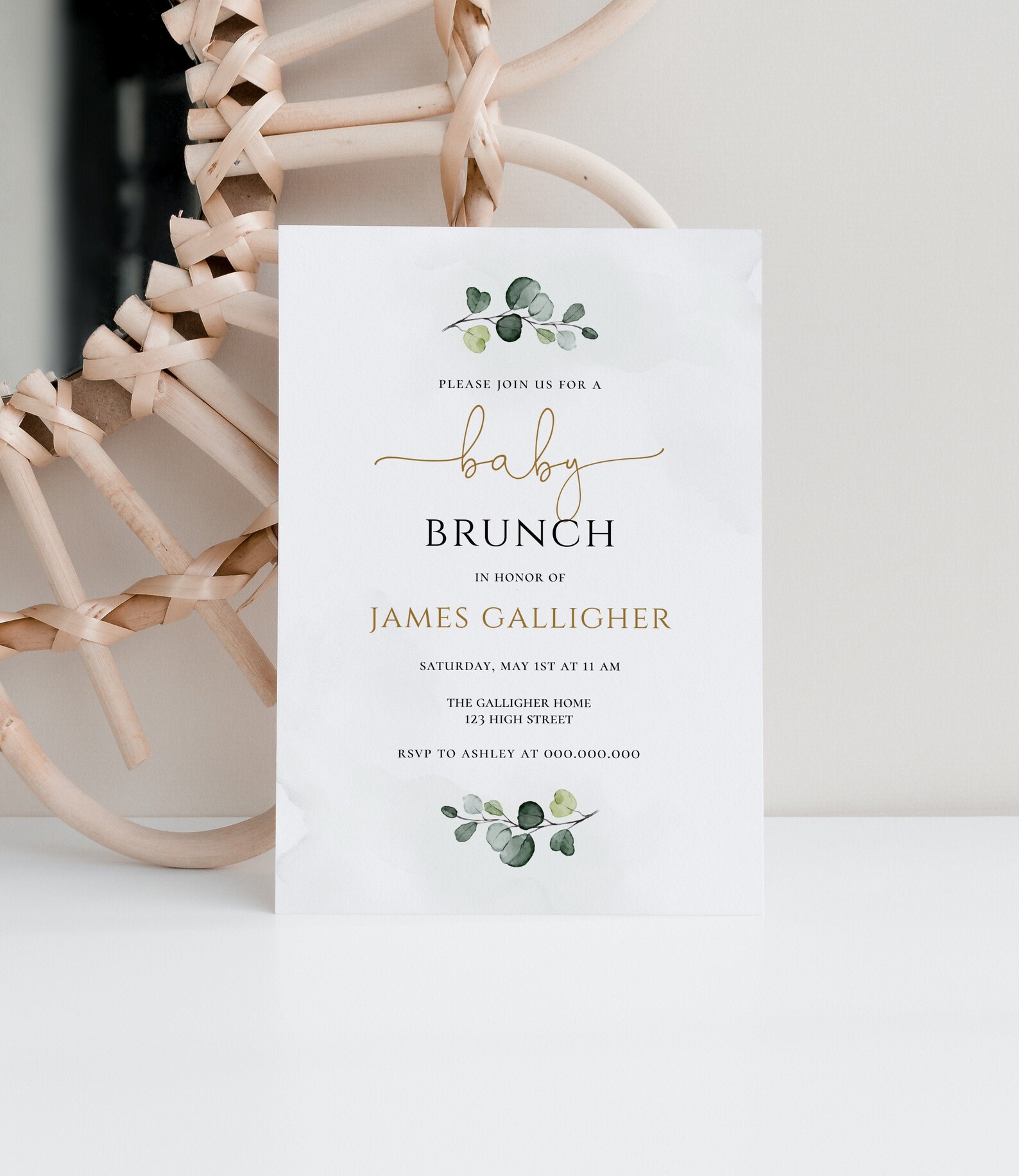 Printable Baby Brunch Invitation Baby Shower Brunch - Etsy