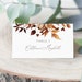 Fall Table Name Cards, Rustic Name Signs, Autumn Wedding Table Signs ...