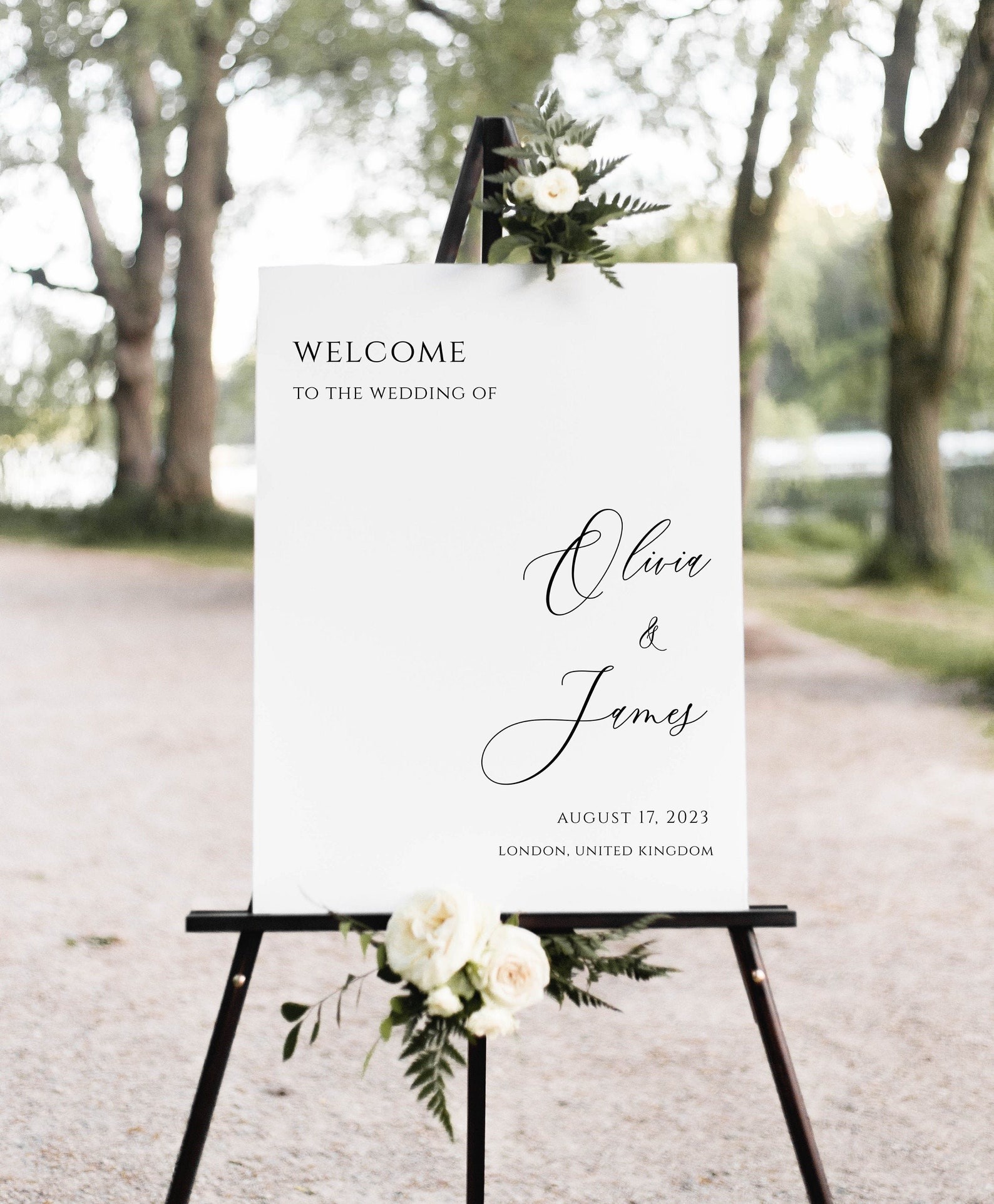 Minimalist Welcome Sign Wedding Welcome Wedding Sign - Etsy