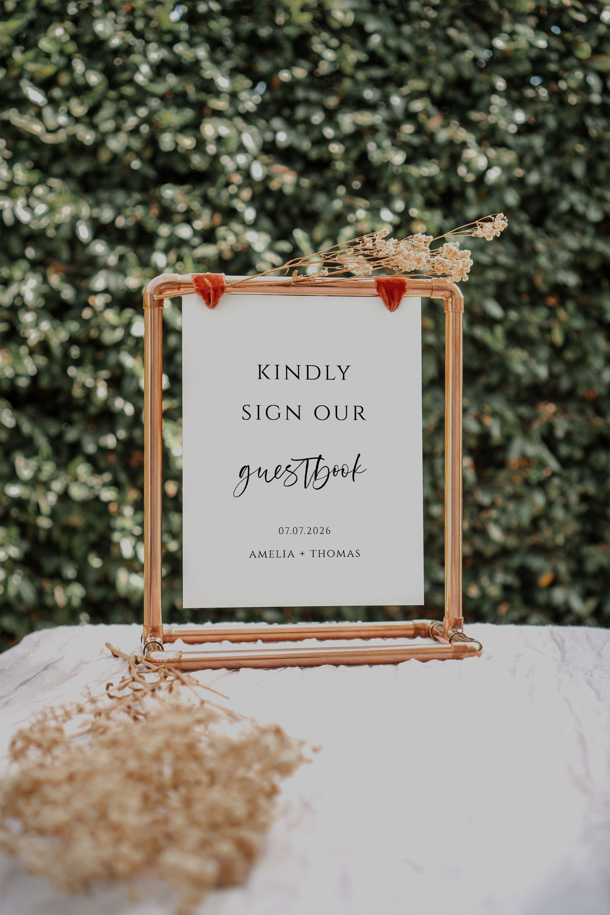 Printable Guest Book Sign Templatemodern Guestbook - Etsy