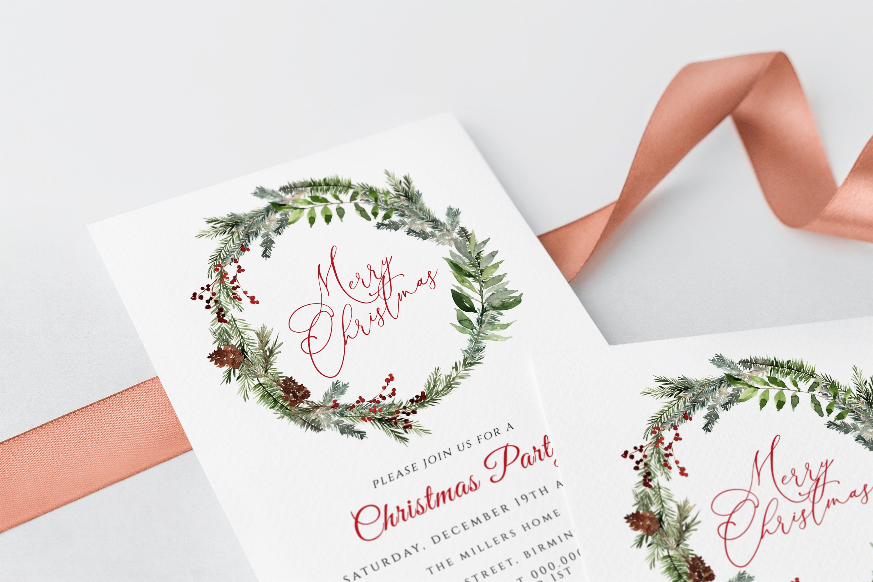EDITABLE Holiday Party Invitation Editable Invitation - Etsy