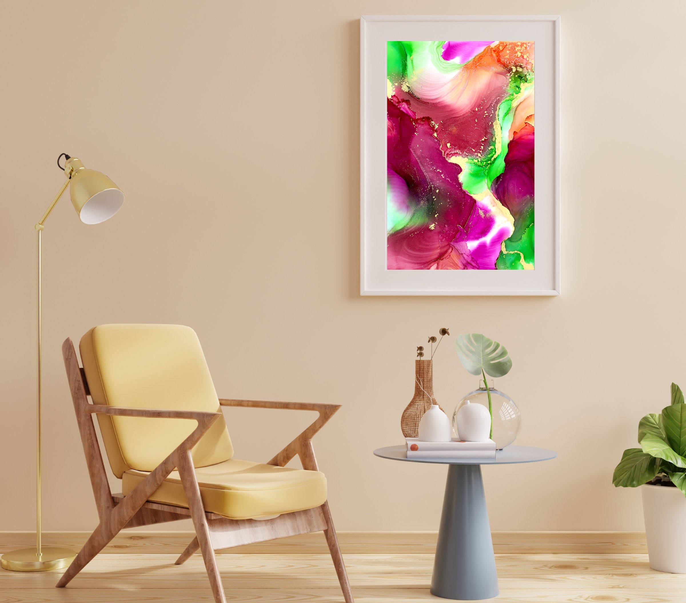 Modern Abstract Wall Art Printable, Digital Art, Alcohol Ink Print ...