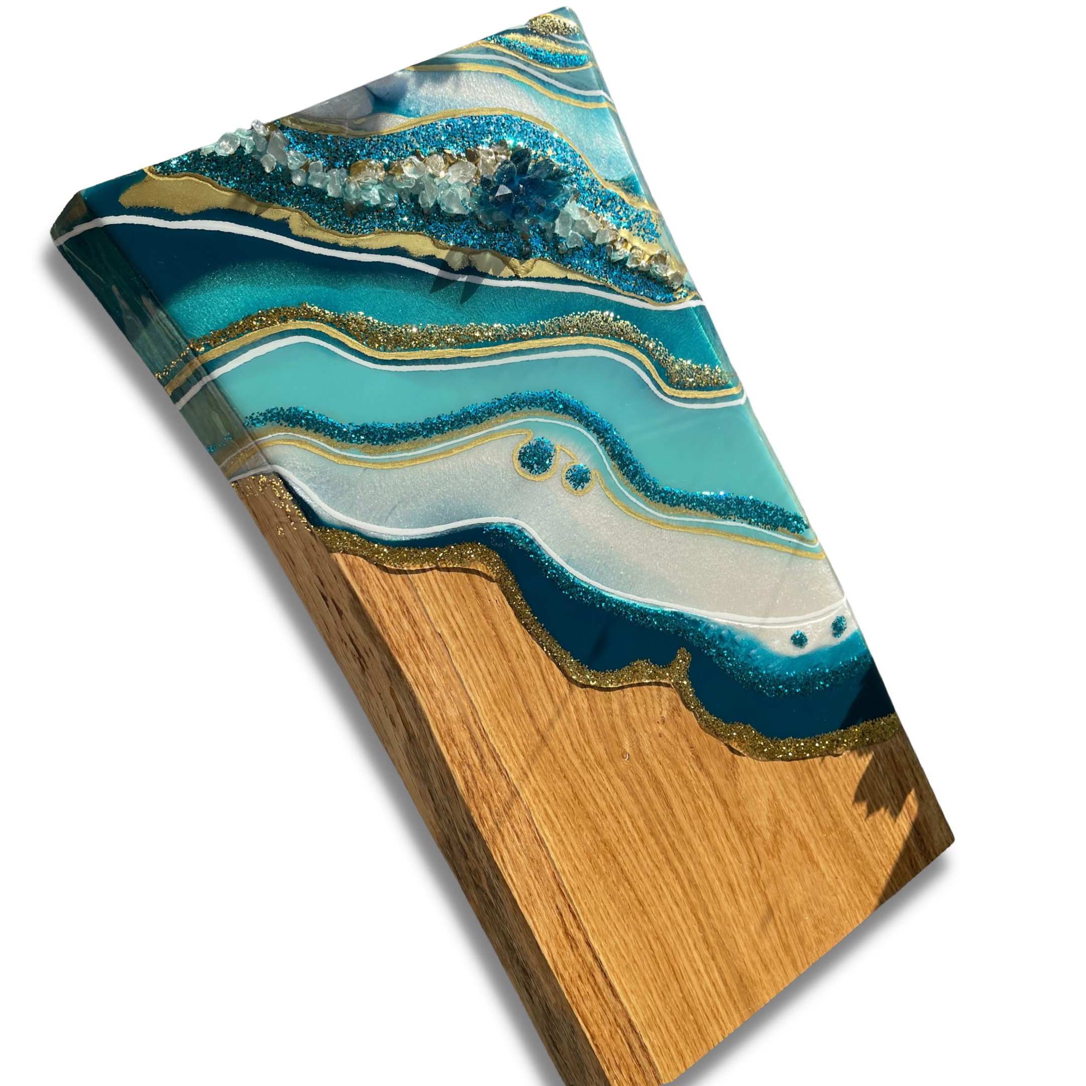 Custom Geode-inspired Cheese Board With Laser Engraved Personalization ...