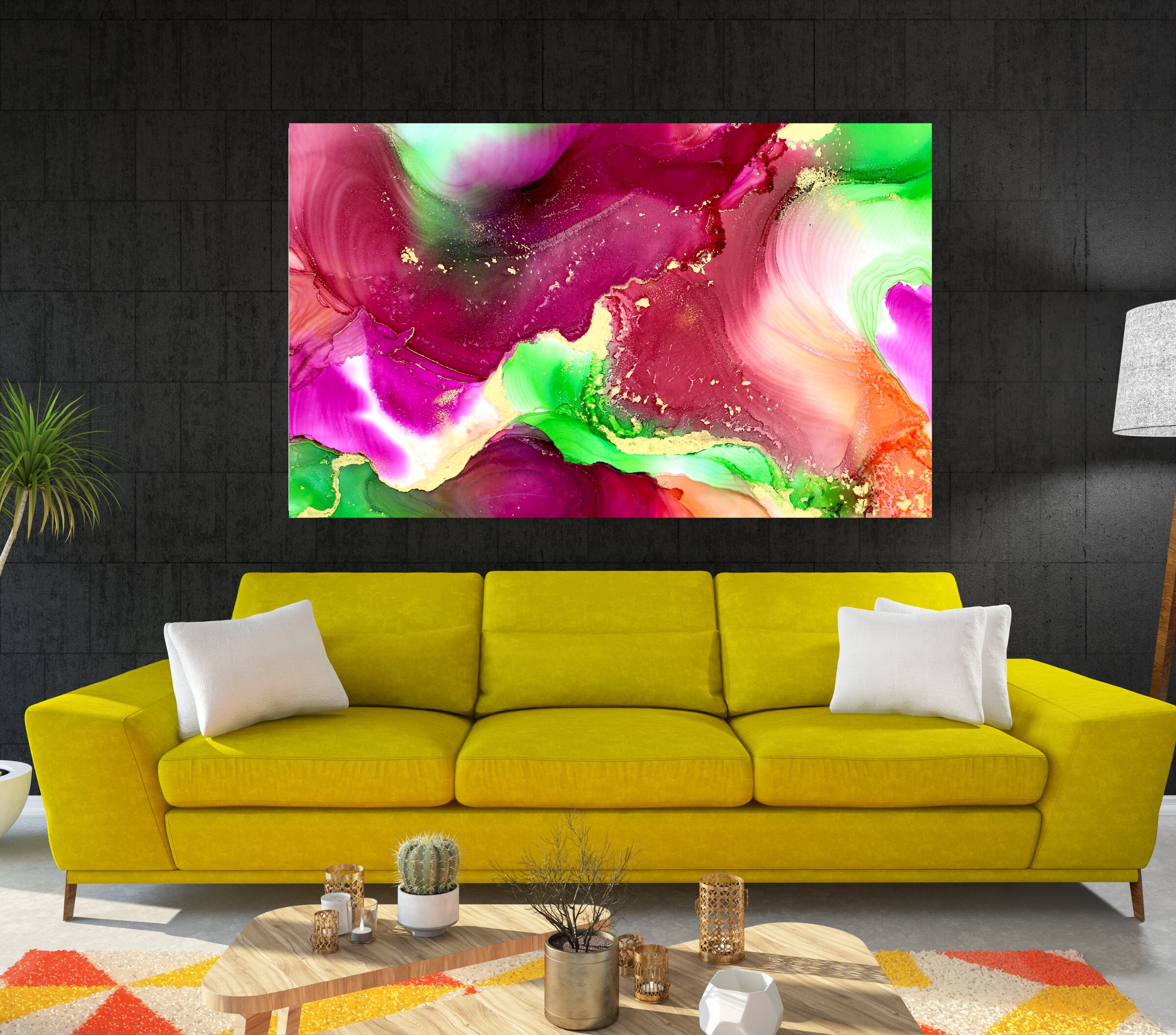 Modern Abstract Wall Art Printable, Digital Art, Alcohol Ink Print ...