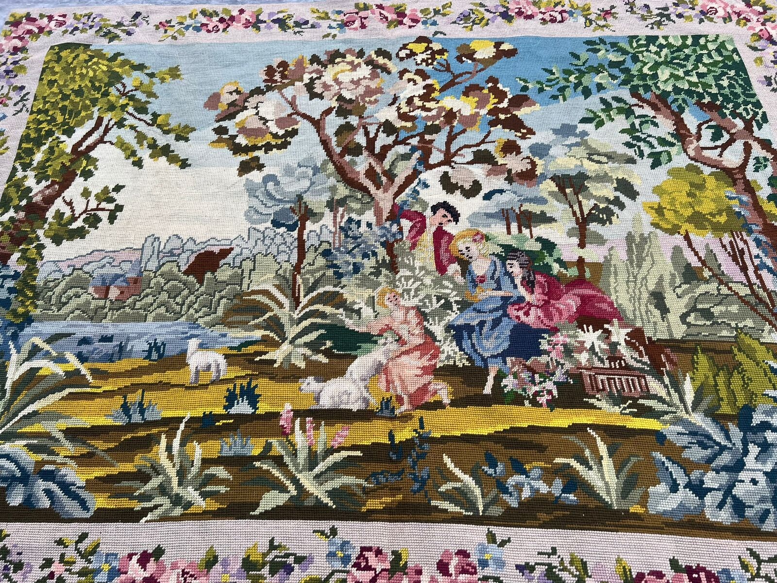 Vintage French Tapestry Wall Hanging, Medieval Goblins Scene (131x94 Cm ...