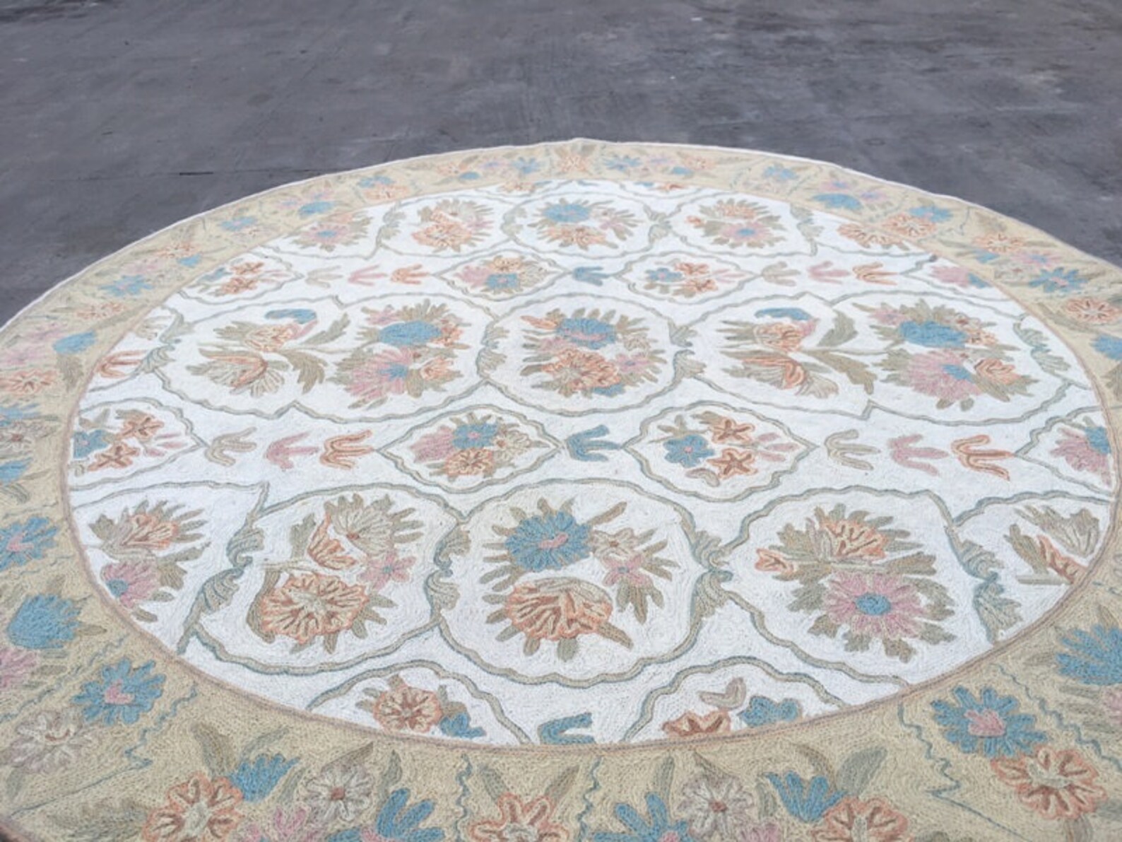 French Style Aubusson Rug Handmade Rug Hand Knotted Rug Crewel Rug ...