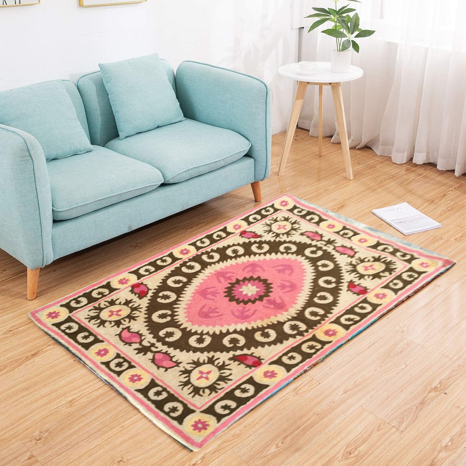 Small Rug Afghan Rug Vintage Aubusson Rug Handmade Rug 3x2 Rug Needle ...