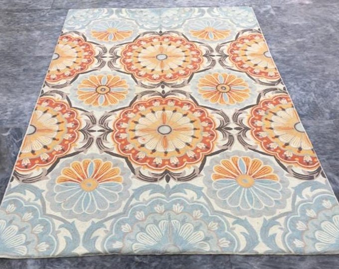 Handmade Kashmir Wool Rug | Elegant Handcrafted Floor Covering ...