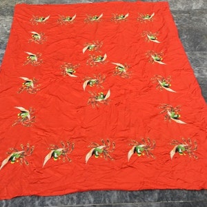 Vintage Chinese Tablecloth Embroidery Tablecloth Pictorial Table Cover ...