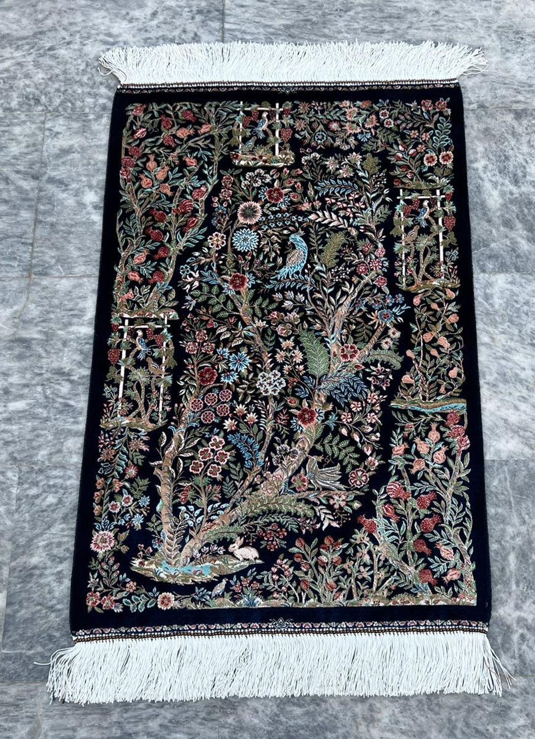 2x3 Silk Rug High Quality Silk Rug Bamboo Silk Rug Pictorial Rug Wall ...