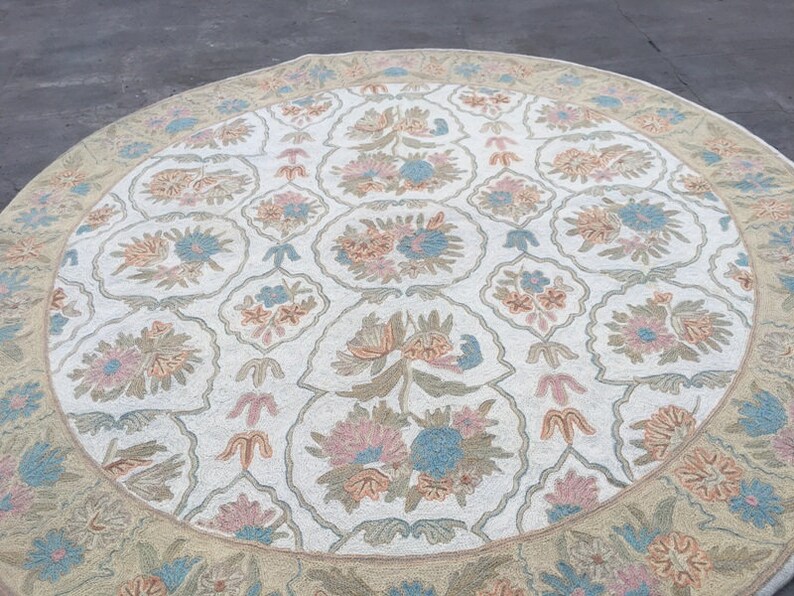 French Style Aubusson Rug Handmade Rug Hand Knotted Rug Crewel Rug ...
