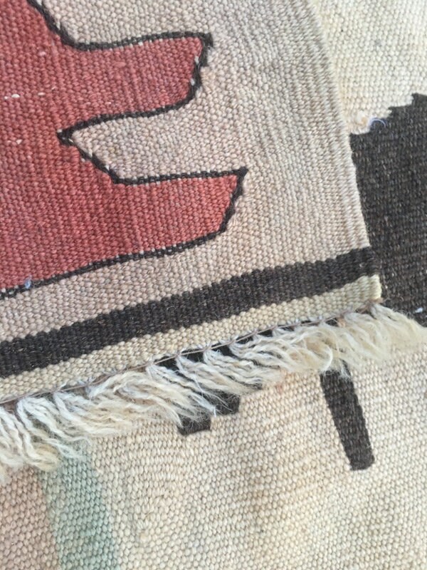 Afghan Kilim Rug, Handmade Kilim, Modern Kilim Floral Kilim Oriental ...