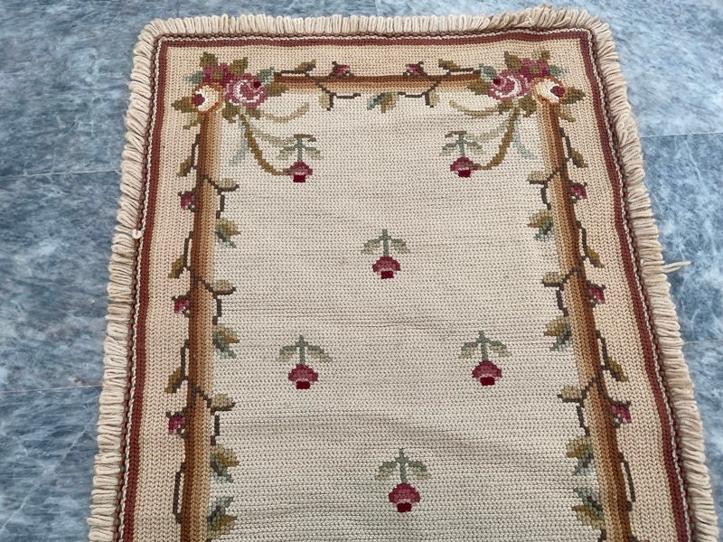 French Design Aubusson Rug Handmade Rug Living Room Rug Needle Point ...