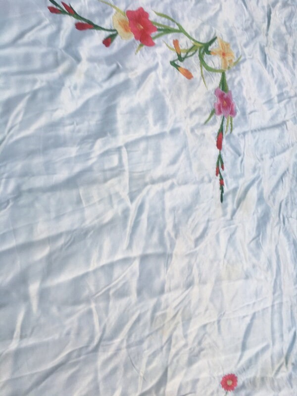 Antique Chinese Hand Embroidery Tablecloth Pictorial Table - Etsy